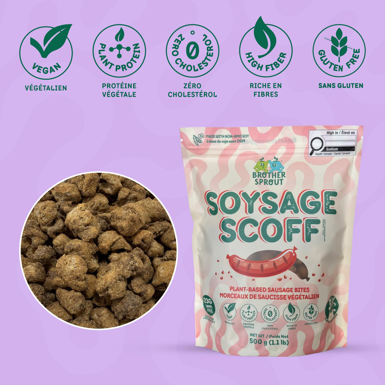 Soysage Scoff – Brother Sprout